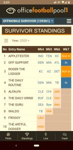 Mobile App - Office Football Pool